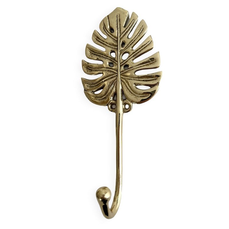 Brass Monstera Leaf Hook – Juniper and Company